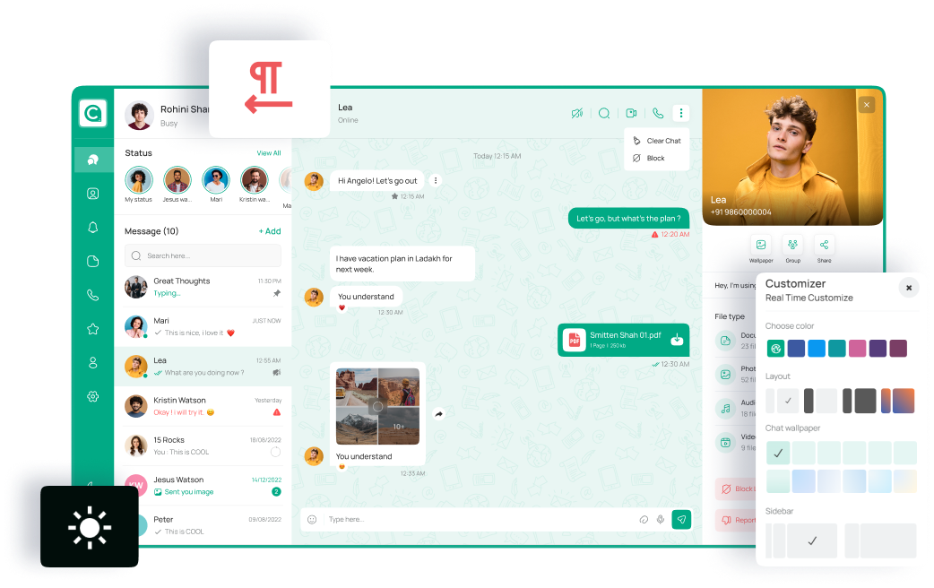 Chatzy - chat messenger html Templates
